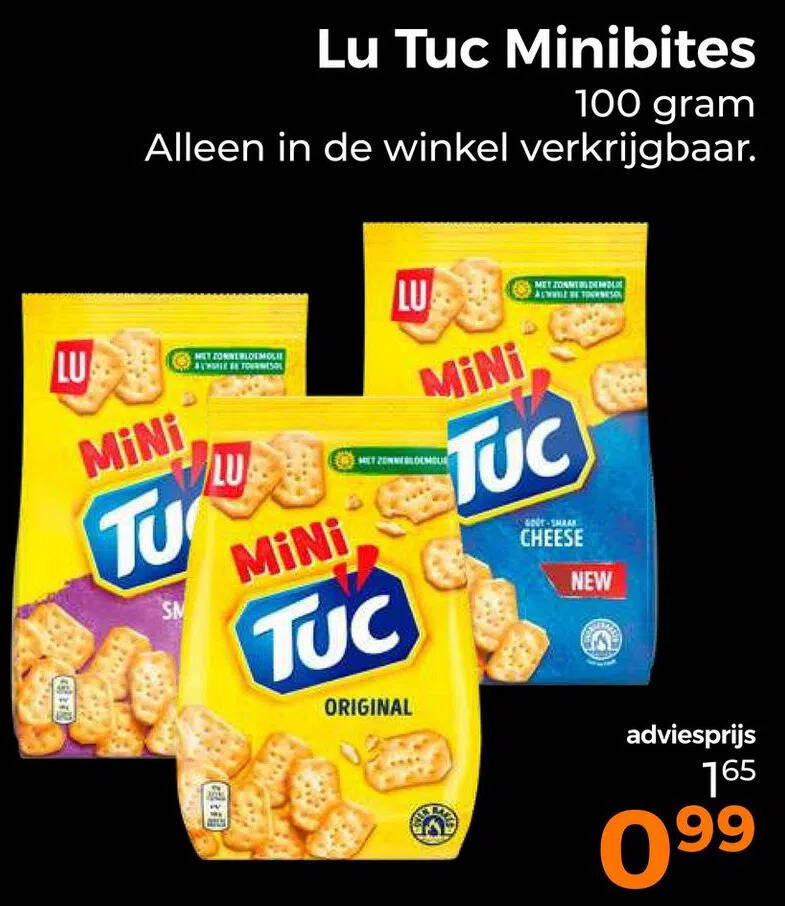 Lu Tuc Minibites aanbieding bij Trekpleister