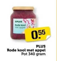 Rode kool met appel Pot 340 gram aanbieding bij Coop