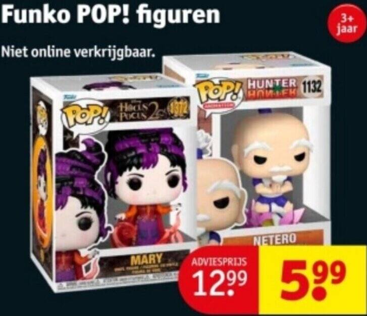 Funko POP! figuren aanbieding bij Kruidvat
