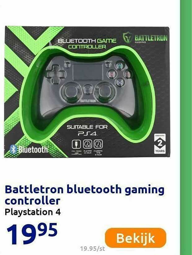 Battletron Bluetooth Gaming Controller Playstation 4 aanbieding bij Action