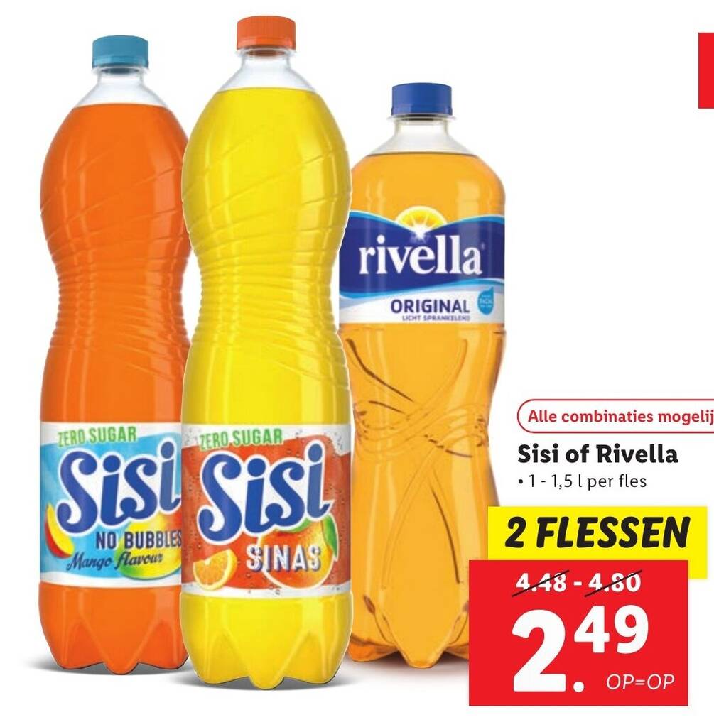 Sisi of Rivella 1 - 1.5 l aanbieding bij Lidl