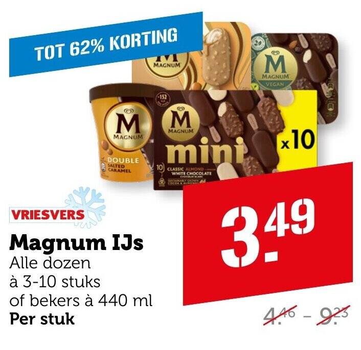 Magnum IJs 440 ml aanbieding bij Coop