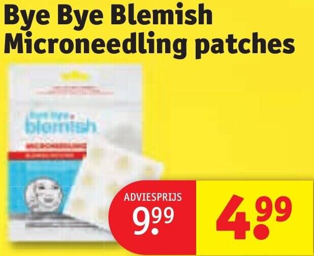 Bye Bye Blemish Microneedling patches aanbieding bij Kruidvat
