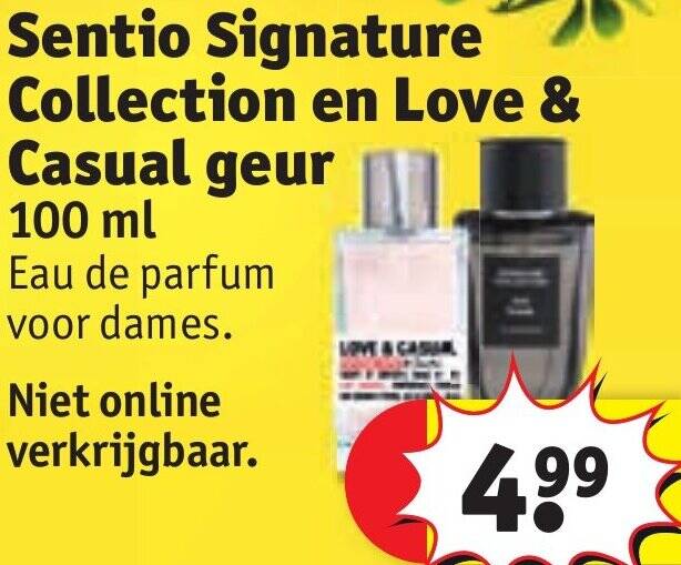 Sentio Signature Collection en Love & Casual geur 100 ml aanbieding bij ...