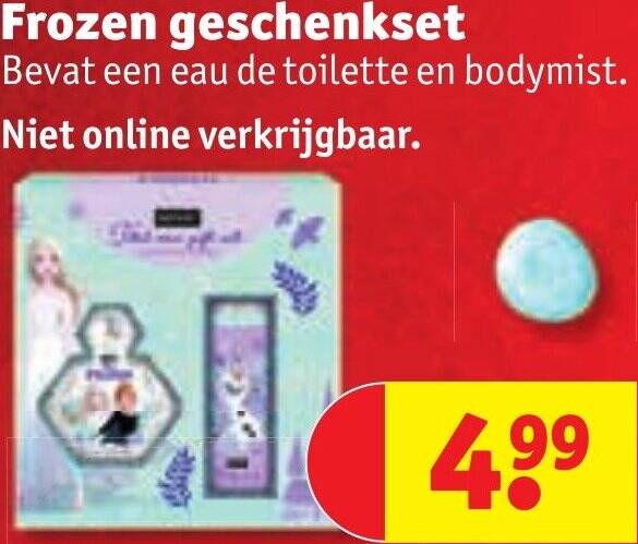 Frozen geschenkset aanbieding bij Kruidvat