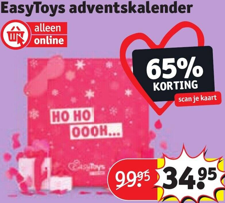 EasyToys adventskalender aanbieding bij Kruidvat