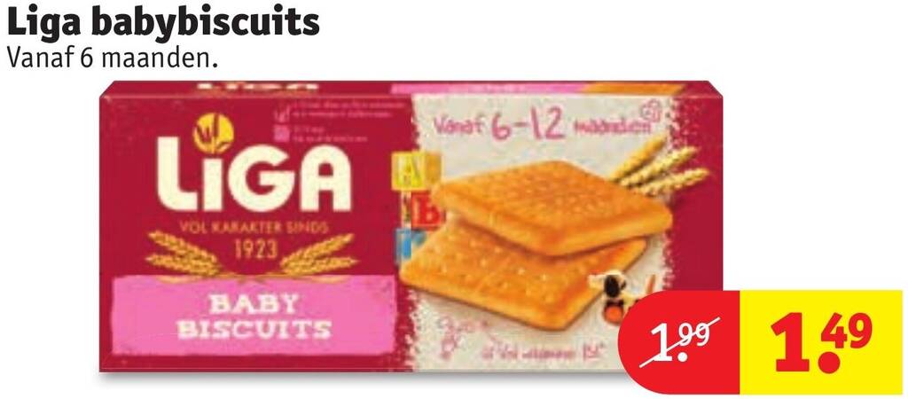 Liga babybiscuits aanbieding bij Kruidvat