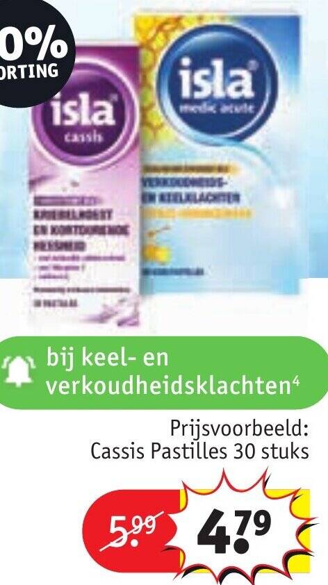 Isla Cassis Pastilles 30 Stuks Aanbieding Bij Kruidvat 4604