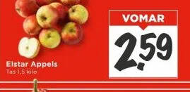 Elstar Appels Tas 1,5 kilo aanbieding bij Vomar Voordeelmarkt