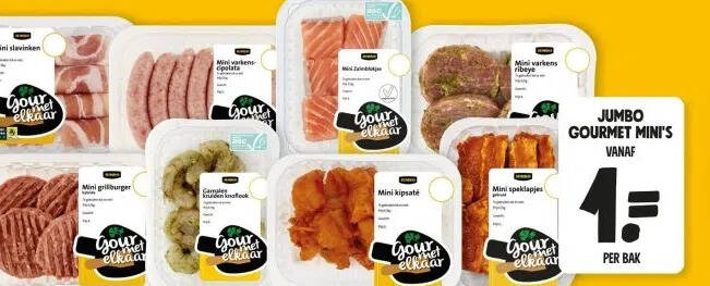Jumbo gourmet mini's aanbieding bij Jumbo