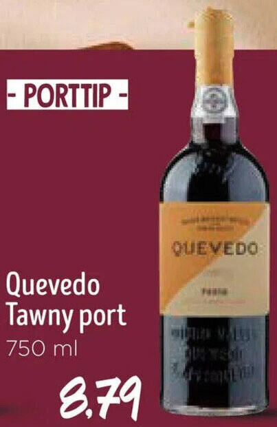 Quevedo Tawny port 750 ml aanbieding bij Jumbo
