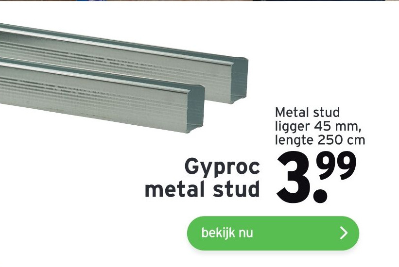 Gyproc metal stud aanbieding bij GAMMA