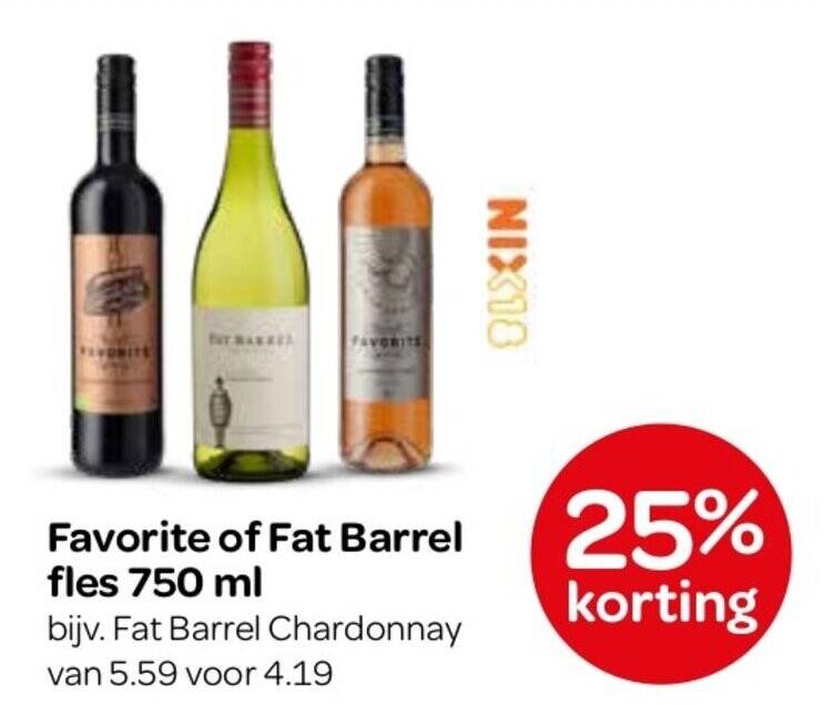 Favorite of Fat Barrel 750 ml aanbieding bij Spar