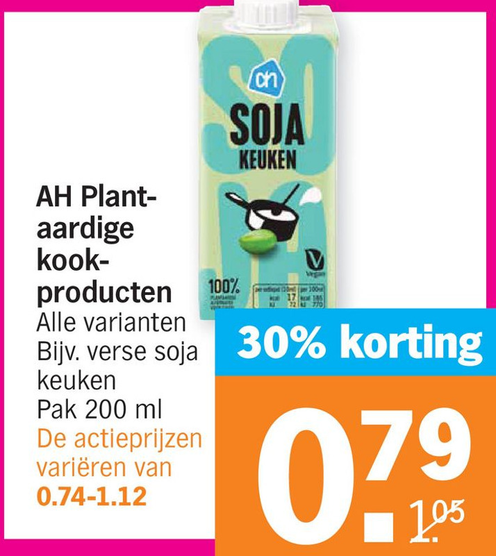 AH Plant- aardige kook- producten aanbieding bij Albert Heijn
