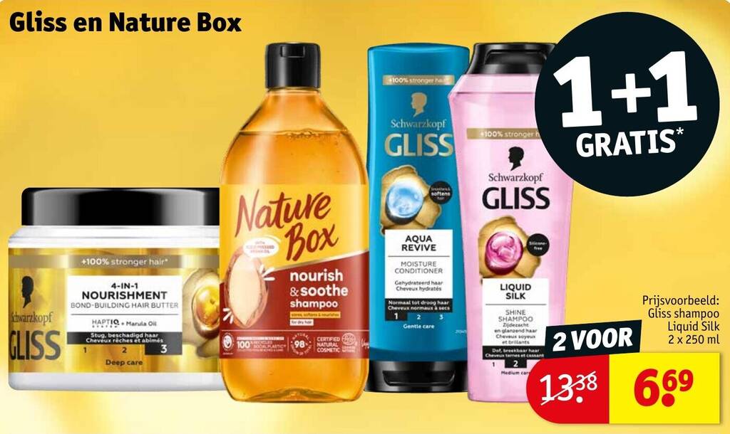 Gliss en Nature Box aanbieding bij Kruidvat