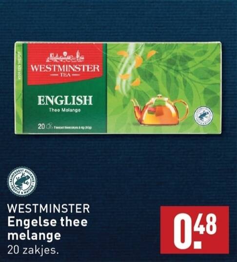 WESTMINSTER Engelse thee melange aanbieding bij ALDI