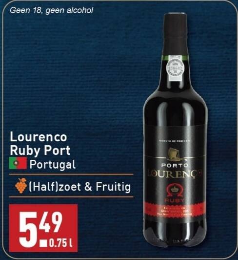 Lourenco Ruby Port 0,75 l aanbieding bij ALDI
