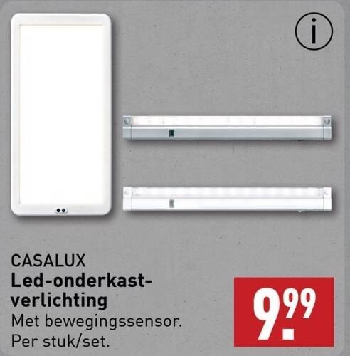Casalux led onderkast verlichting 1 stuk aanbieding bij ALDI