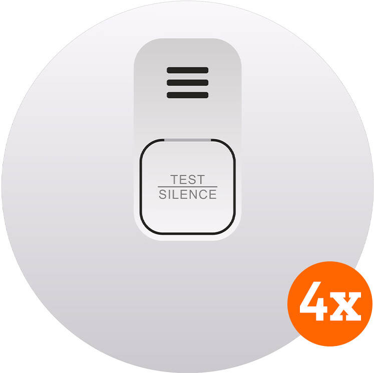 ELRO Blue Line CBFS25 Rookmelder 4-pack (10 jaar) aanbieding bij Coolblue