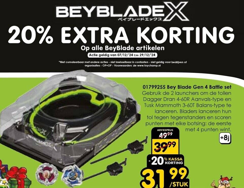 01799255 Bey Blade Gen 4 Battle set aanbieding bij ToyChamp