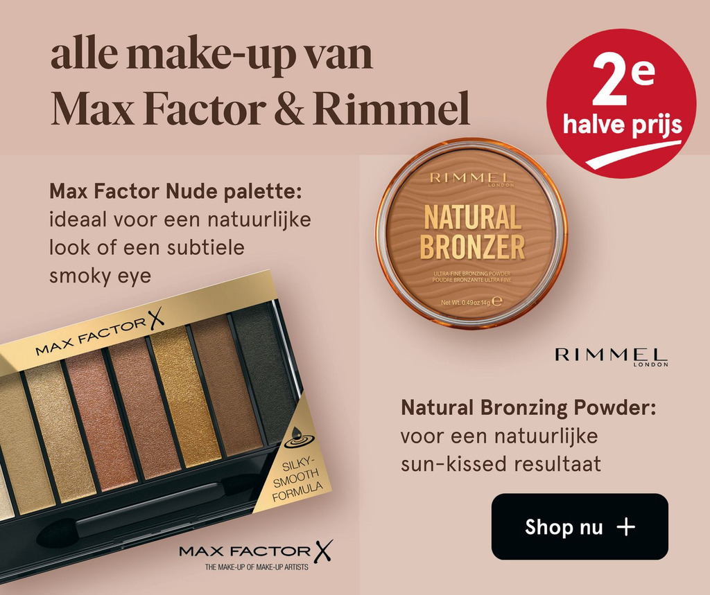 alle make-up van Max Factor & Rimmel aanbieding bij Etos
