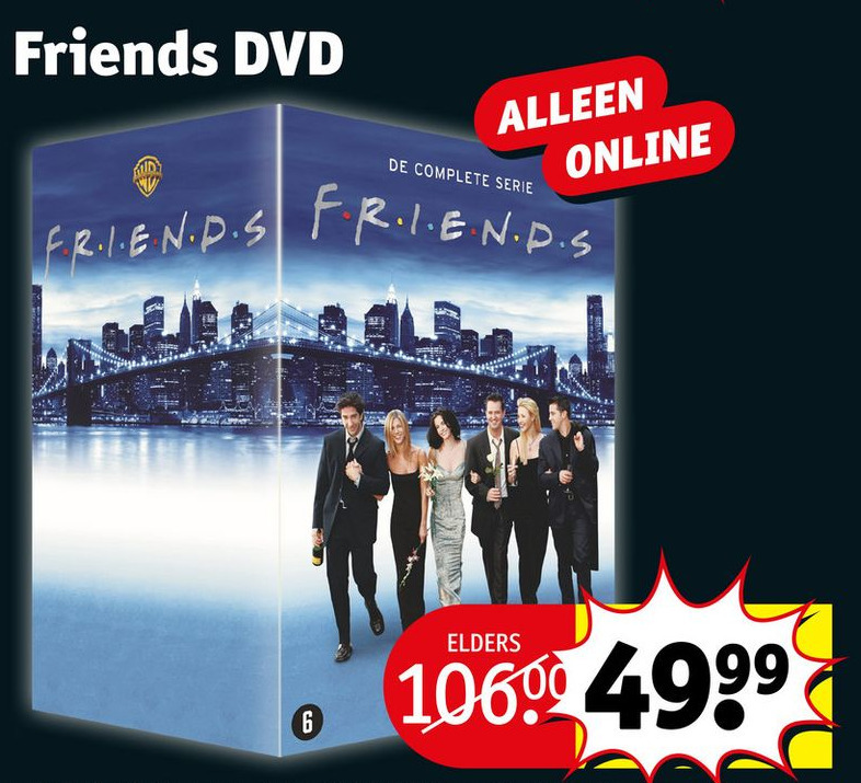 Friends DVD aanbieding bij Kruidvat