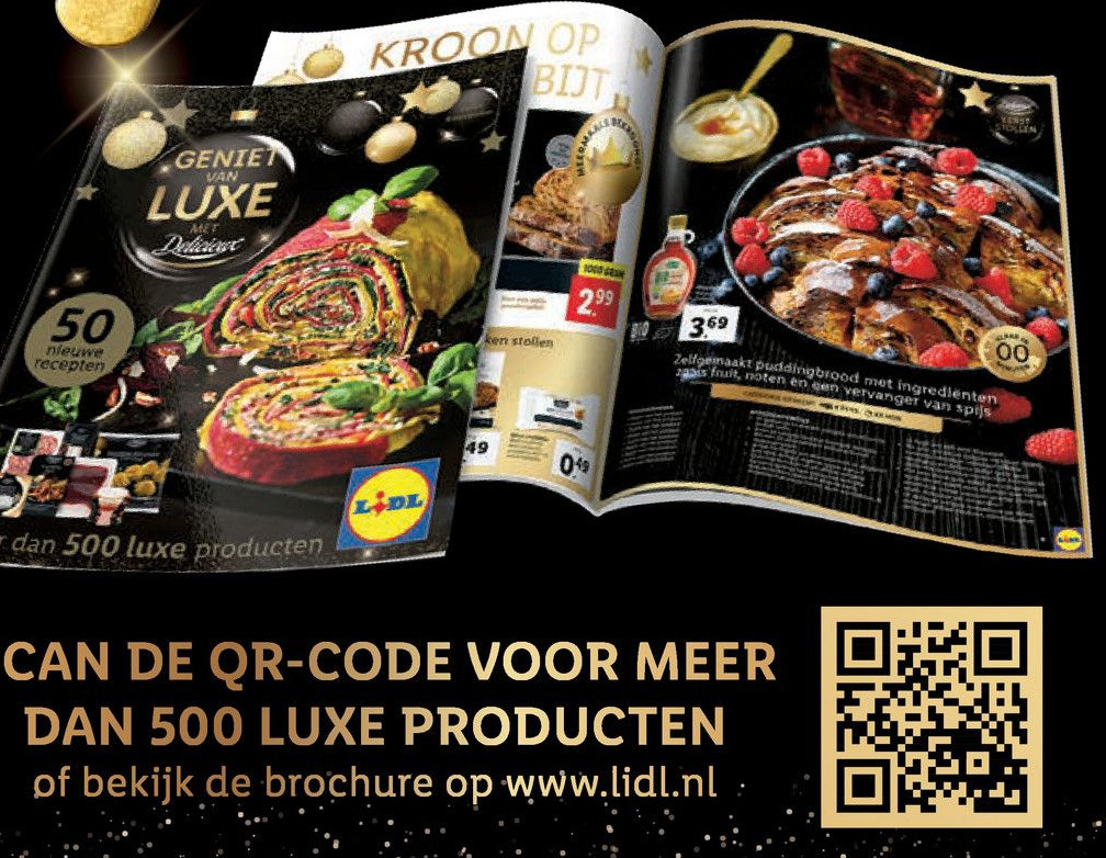 SCAN DE QR-CODE VOOR MEER DAN 500 LUXE PRODUCTEN aanbieding bij Lidl