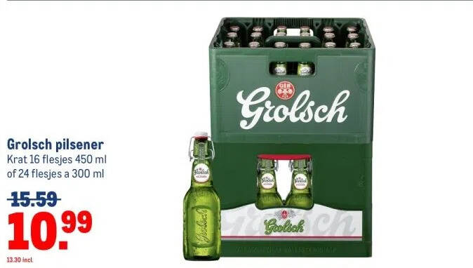 Grolsch pilsener aanbieding bij Makro