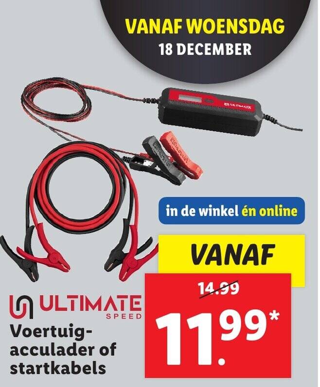 Voertuig Acculader of startkabels aanbieding bij Lidl