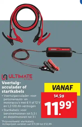 ULTIMATE Voertuig-acculader of startkabels aanbieding bij Lidl