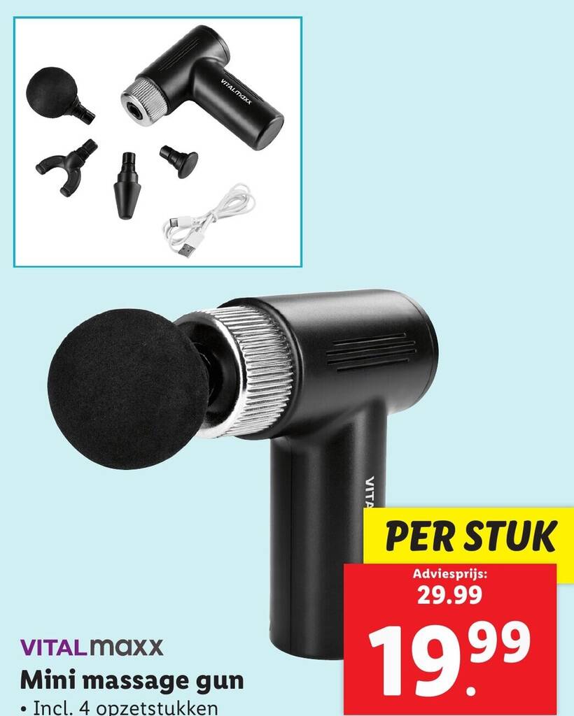 Vital maxx Mini massage gun aanbieding bij Lidl