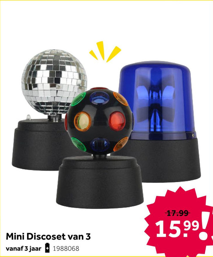 Mini discoset aanbieding bij Intertoys
