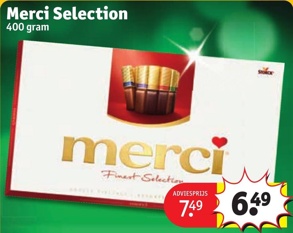 Merci Selection 400 gram aanbieding bij Kruidvat