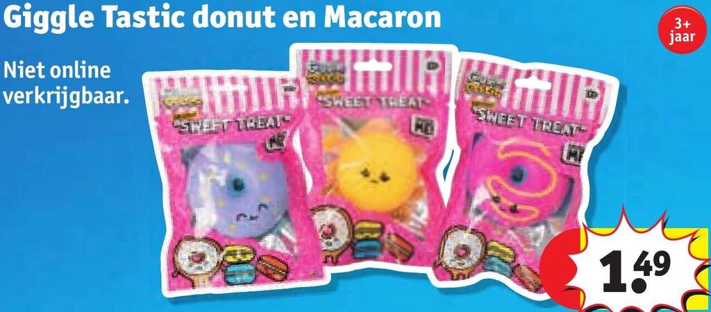 Giggle Tastic donut en Macaron aanbieding bij Kruidvat