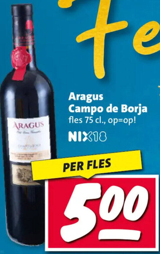 Aragus Campo de Borja 75 cl. aanbieding bij Nettorama