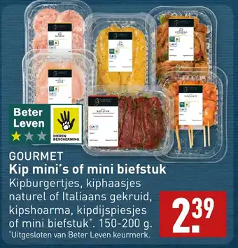 Kip mini's of mini biefstuk 150 - 200 g aanbieding bij ALDI
