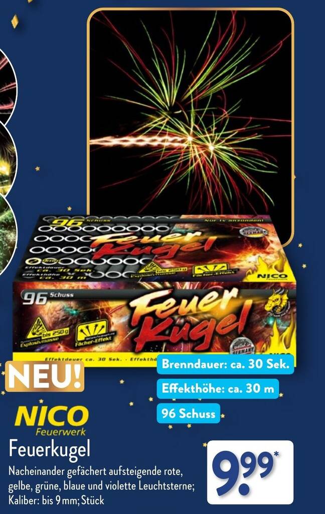 Nico feuerwerk feuerkugel aanbieding bij ALDI