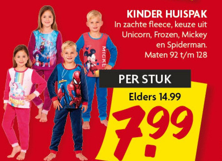 KINDER HUISPAK aanbieding bij Dekamarkt