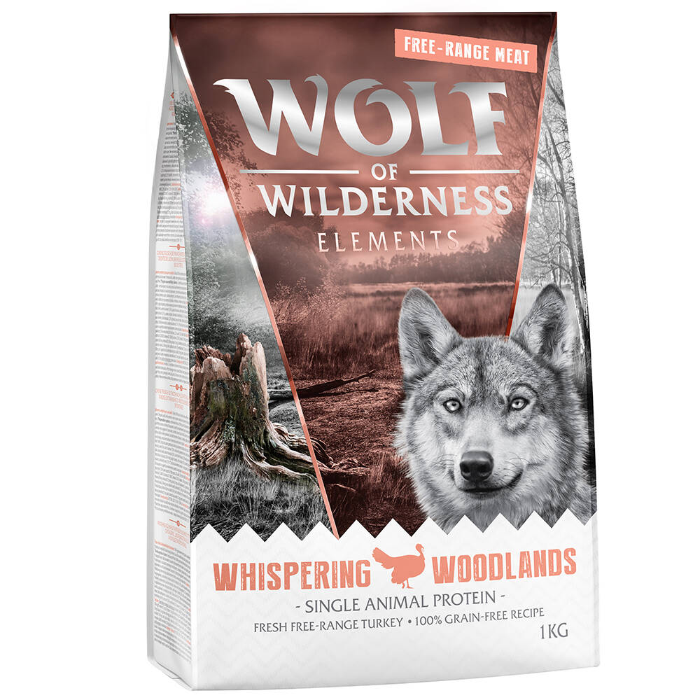 1kg Whispering Woodlands Scharrelkalkoen Wolf of Wilderness Hondenvoer ...