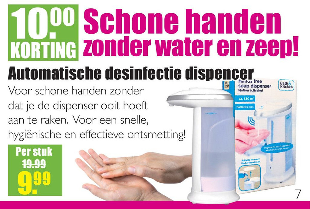 Schone handen zonder water en zeep! aanbieding bij Gezond & Wel