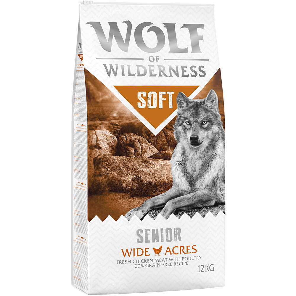 12kg Senior 'Soft Wide Acres' Kip Wolf of Wilderness Hondenvoer ...