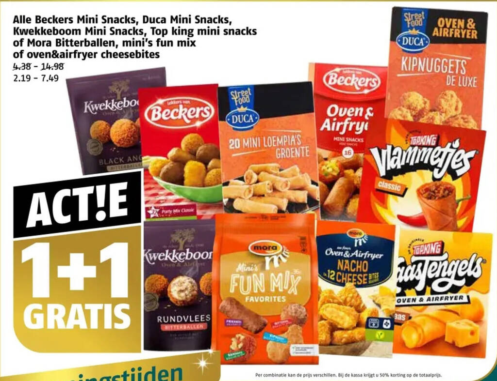 Alle Beckers Mini Snacks, Duca Mini Snacks, Kwekkeboom Mini Snacks, Top ...