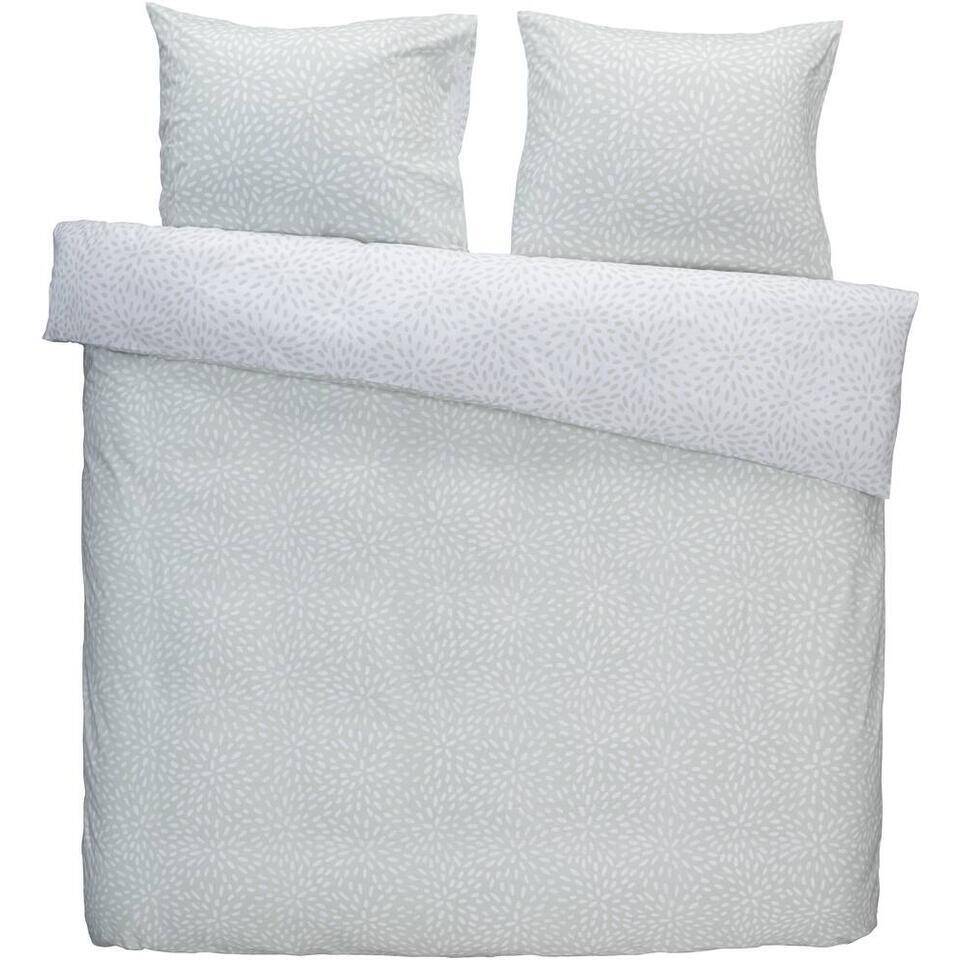 Dekbedovertrek Joah - groen - 200x200/220 cm - Leen Bakker aanbieding bij Leen Bakker