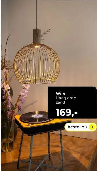 Wire aanbieding bij Lampidee
