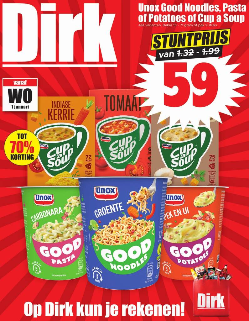 Unox good noodles pasta of potatoes of cup a soup 51 - 71 gram ...
