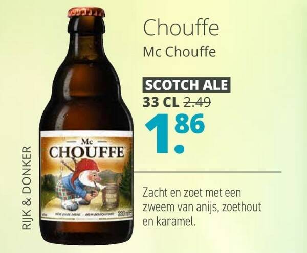 Mc Chouffe 33 cl aanbieding bij Mitra