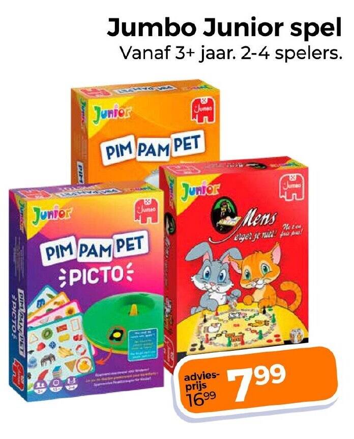 Jumbo junior spel aanbieding bij Trekpleister