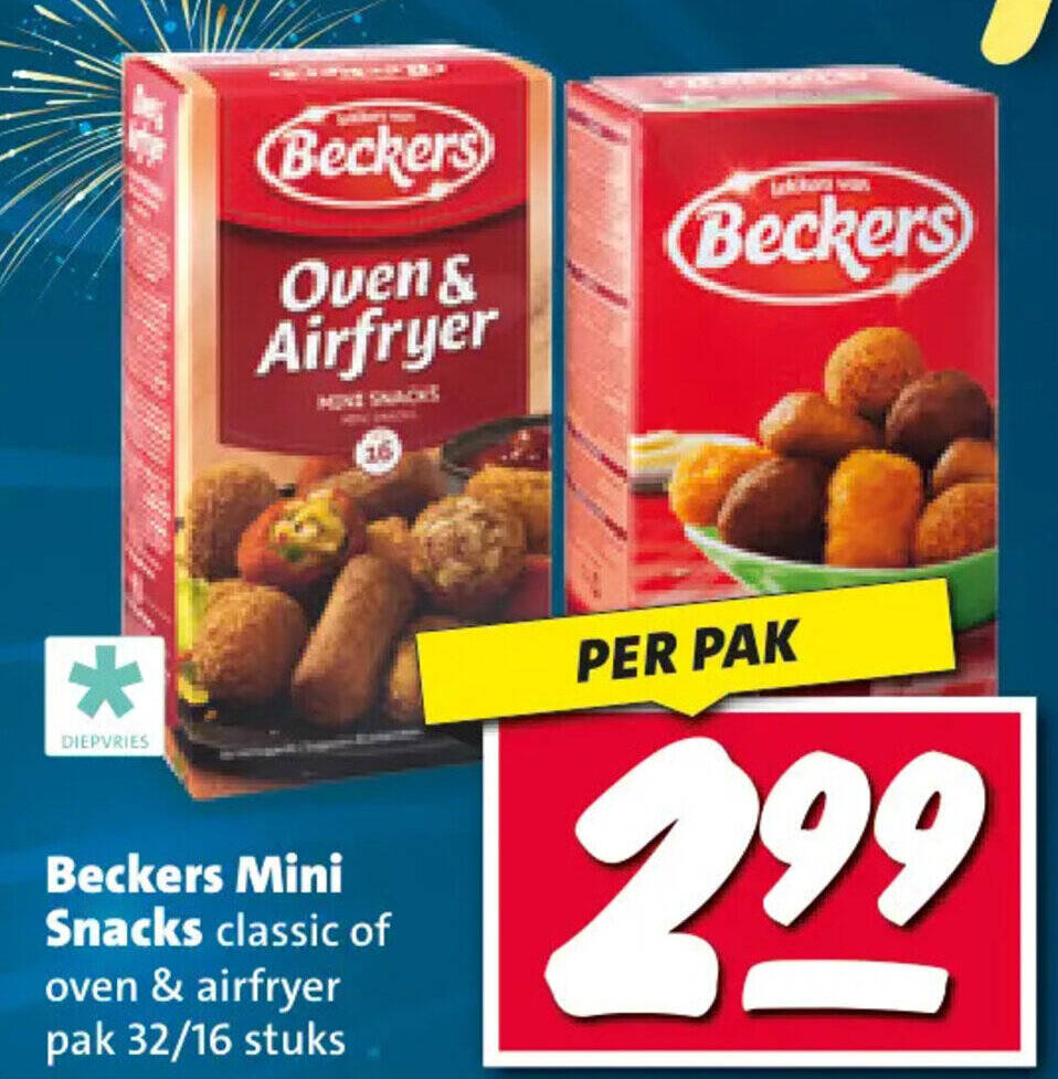 Beckers Mini Snacks aanbieding bij Nettorama
