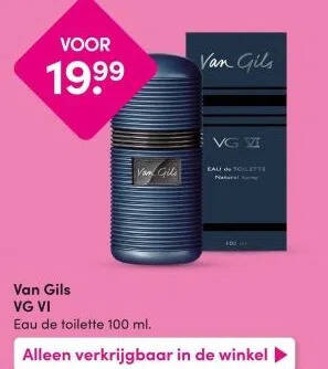Van Gils VG VI Eau de toilette 100 ml. aanbieding bij DA