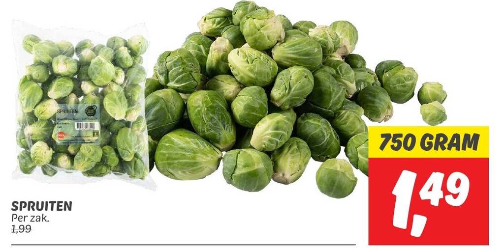 Spruiten 750 g aanbieding bij Dekamarkt